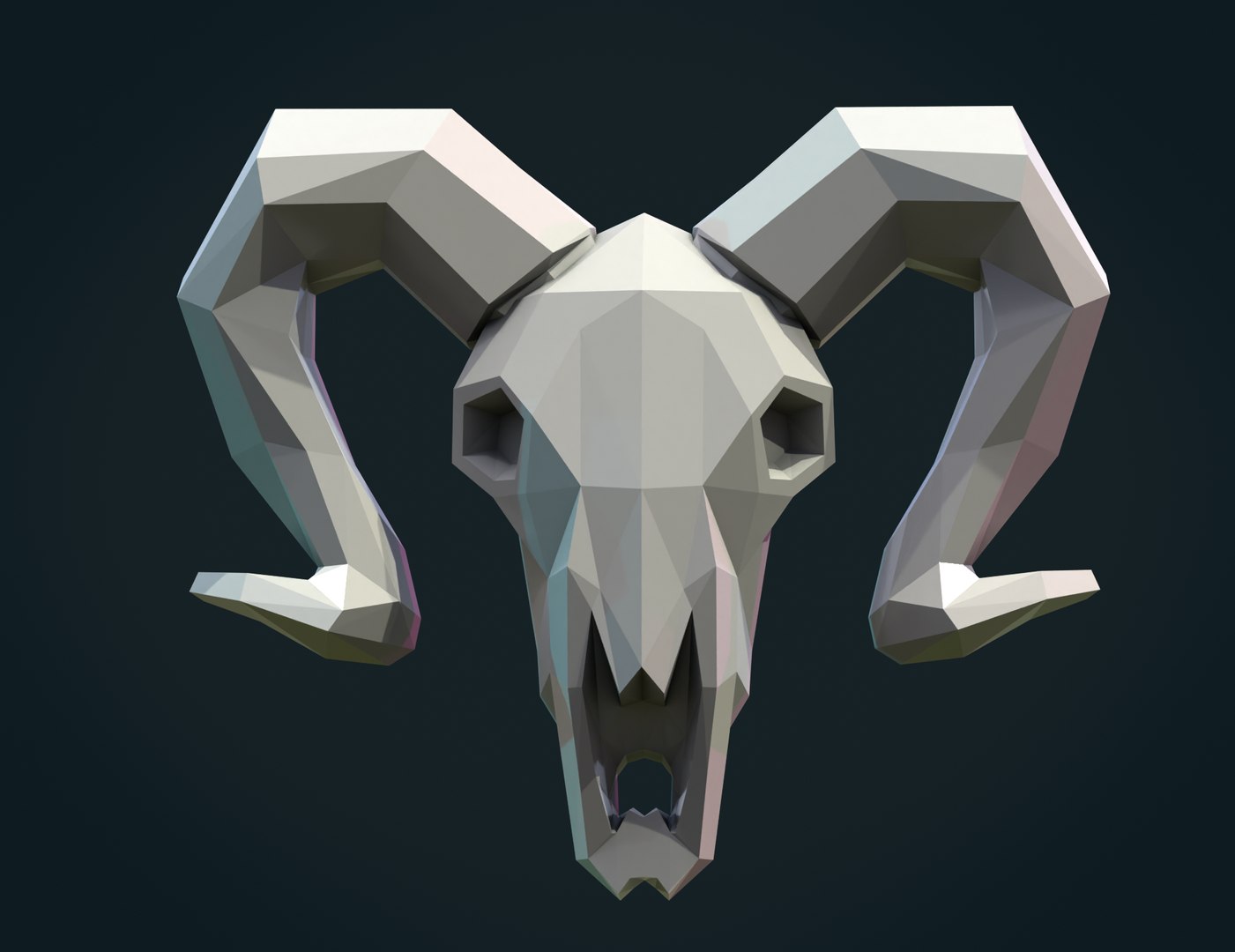 Goat Head Low Poly 3D Model - TurboSquid 1966145