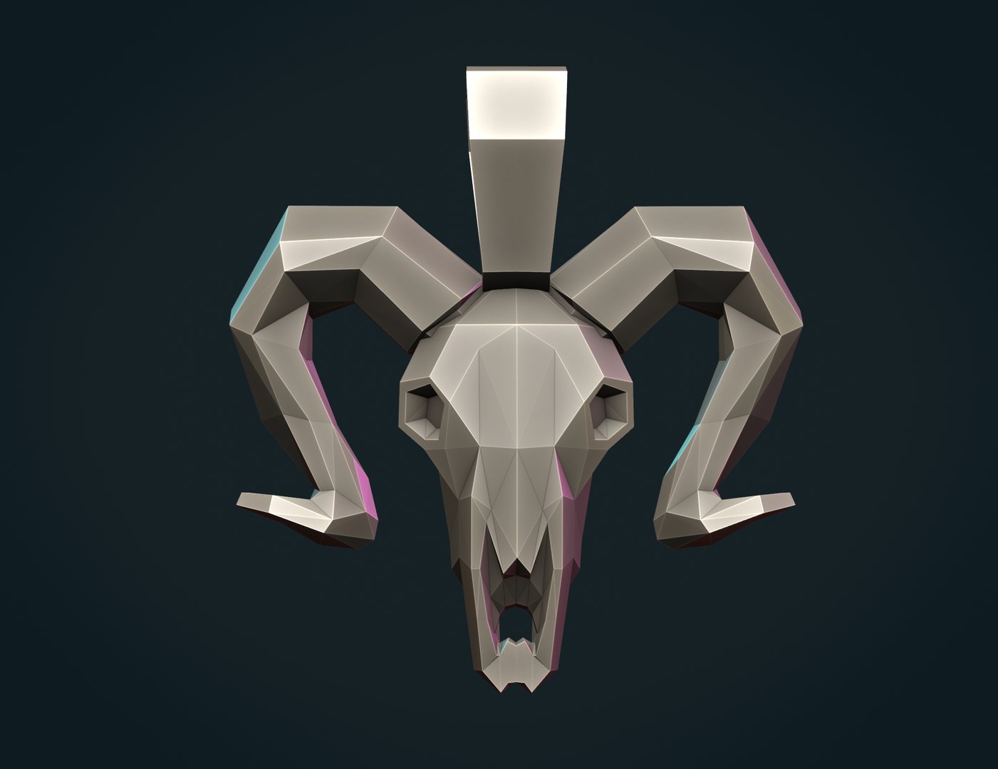 Goat Head Low Poly 3D Model - TurboSquid 1966145