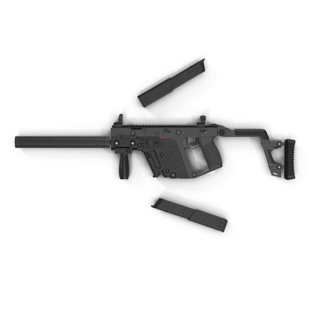 submachine gun kriss vector 3d model