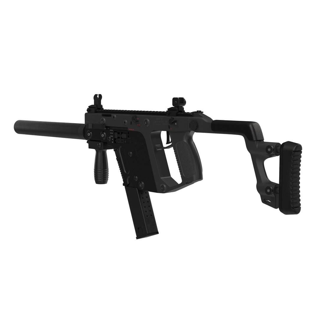 submachine gun kriss vector 3d model