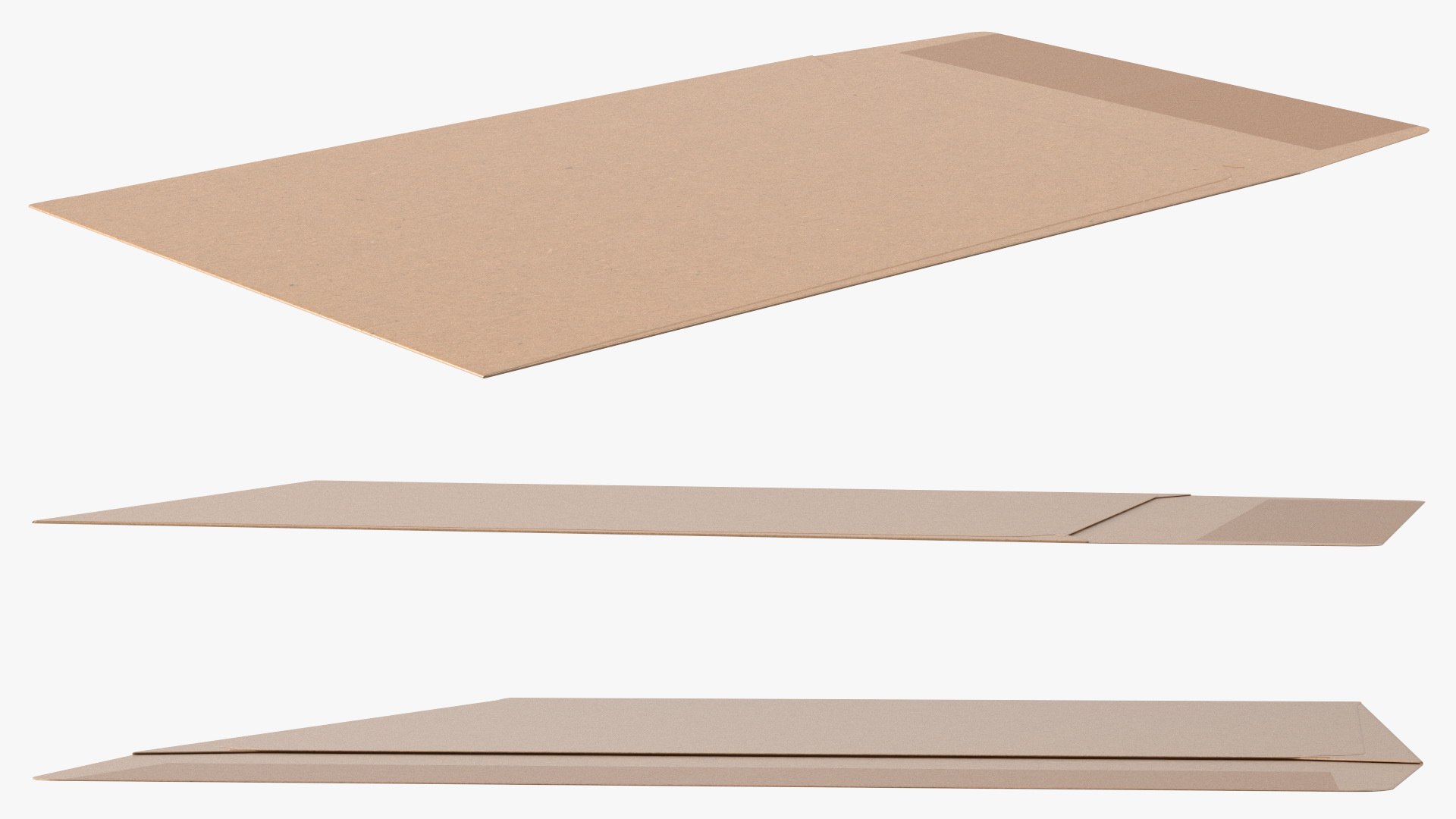 Pocket Envelope Craft Paper Rigged Model - TurboSquid 2211870