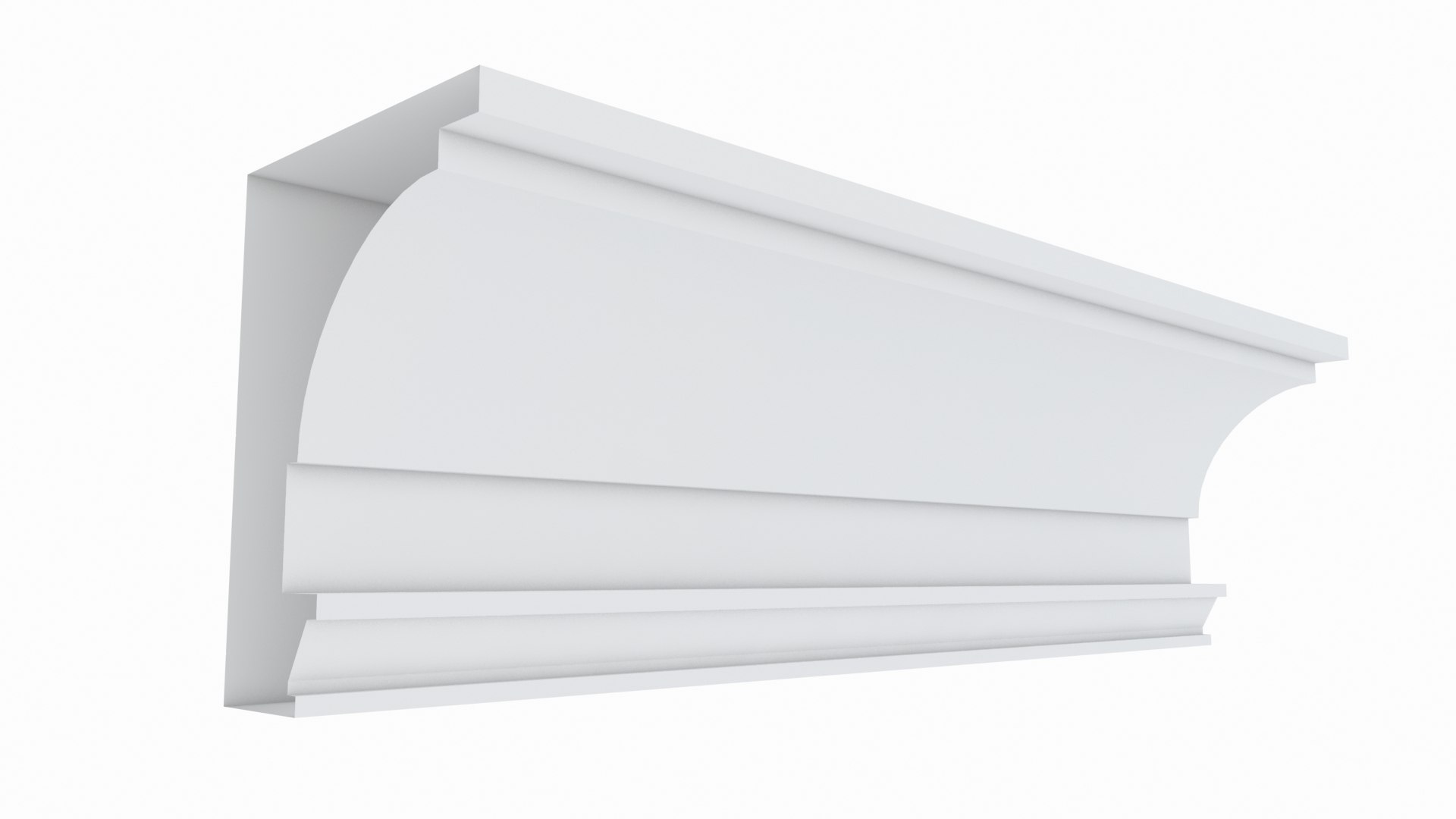 3D Cornice 137 Straight Model - TurboSquid 2027322