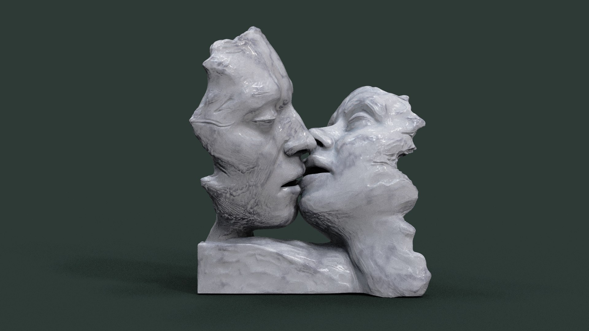 3D Kissing couple statue model - TurboSquid 2099810