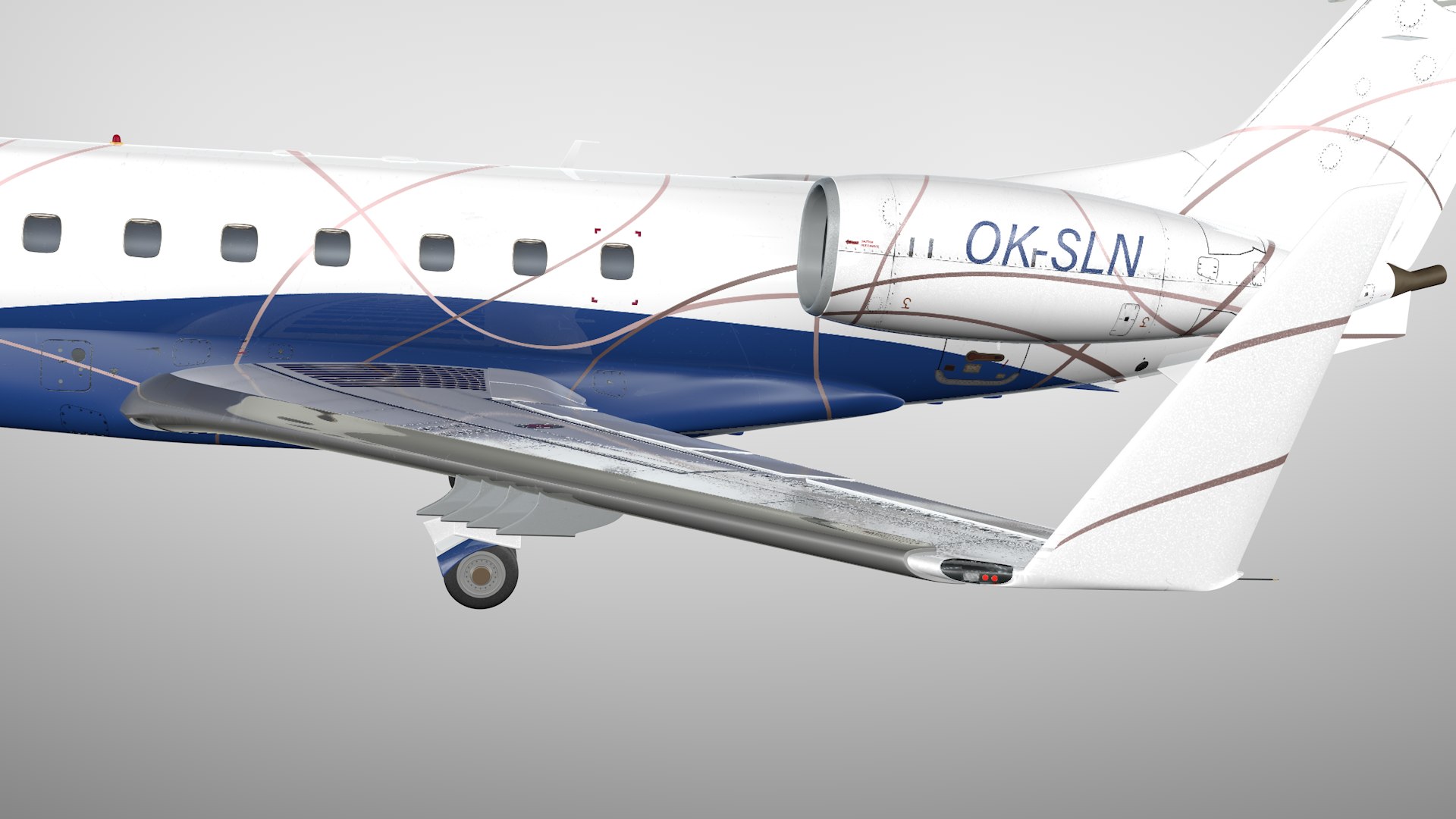 ABS JETS OK-SLN BLUE BELLY 3D Model - TurboSquid 2268003