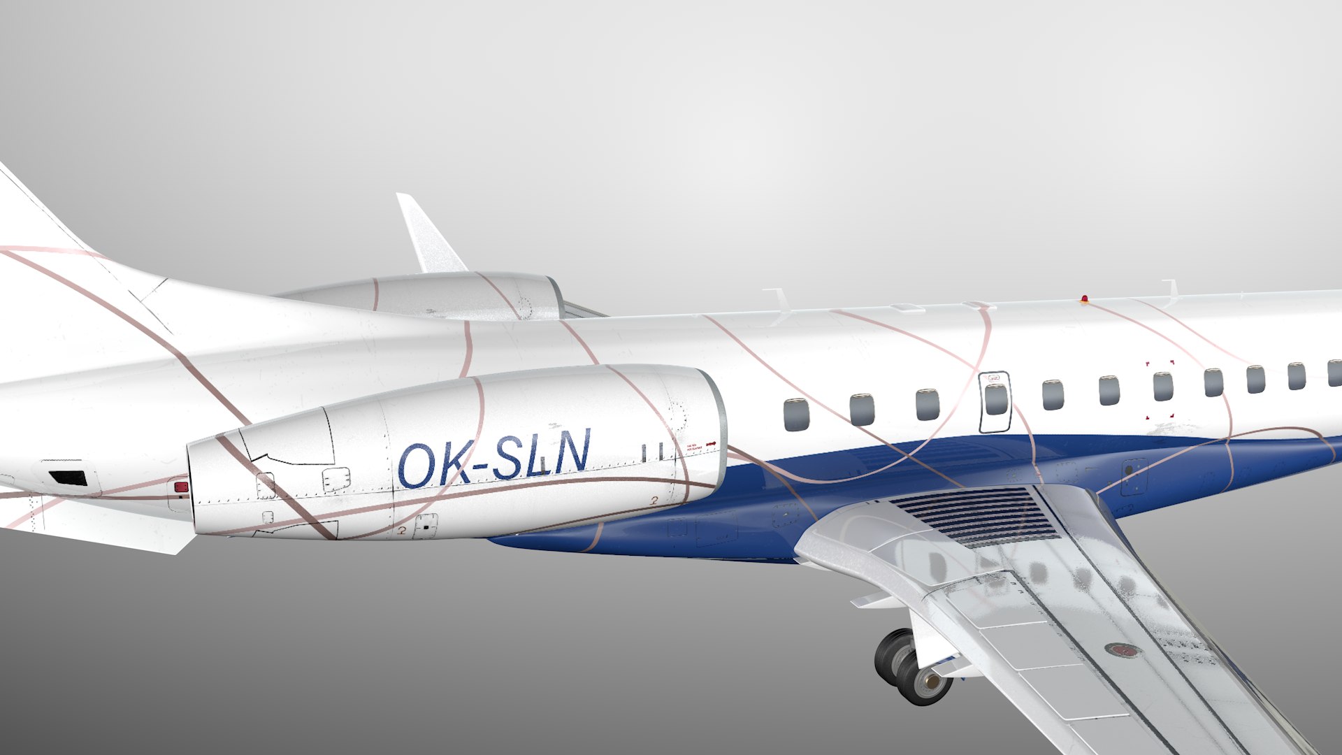 ABS JETS OK-SLN BLUE BELLY 3D Model - TurboSquid 2268003