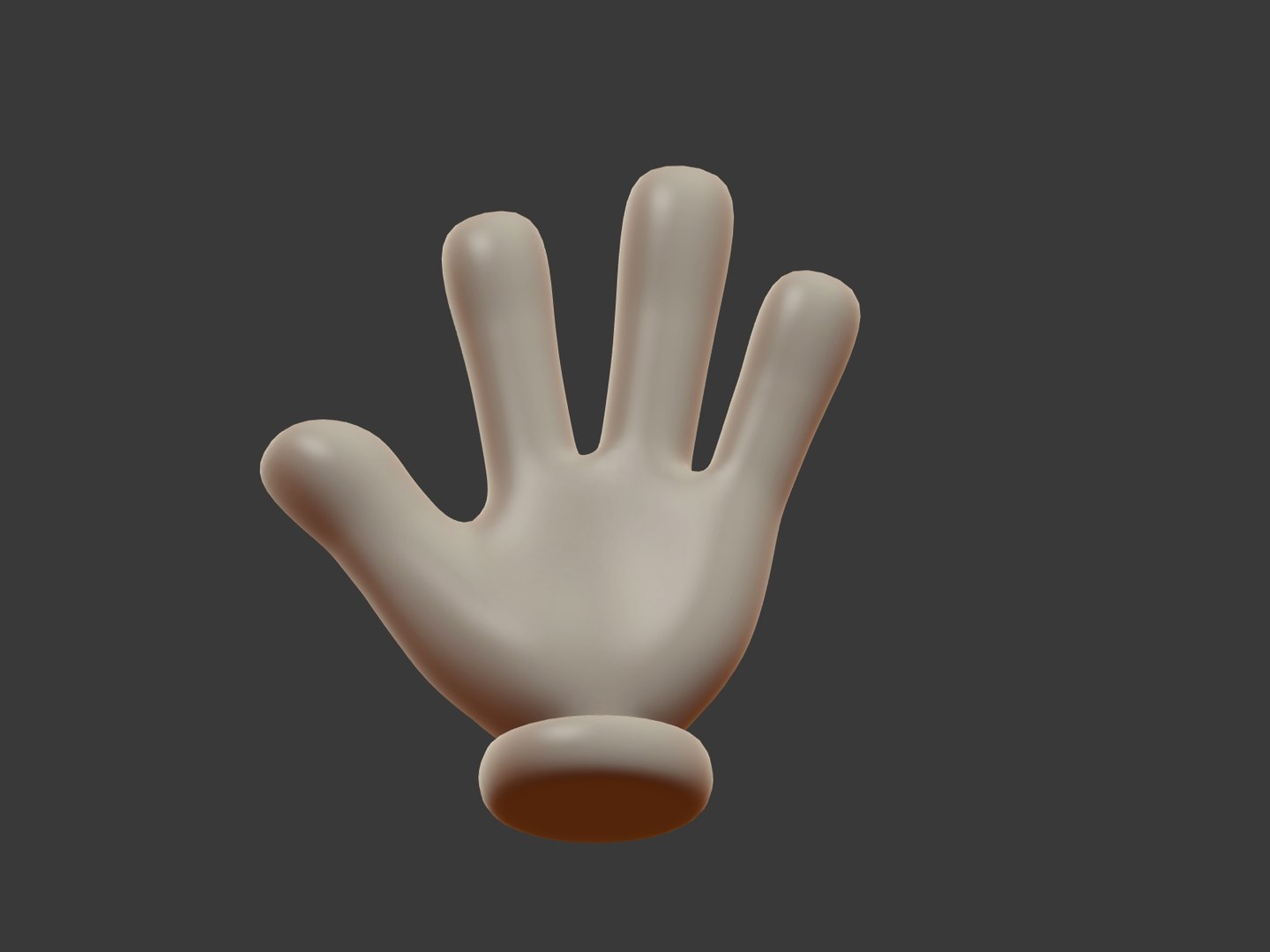 3D Cartoon Hand Model - TurboSquid 1409085