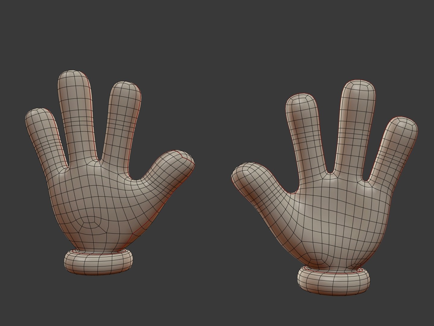 3D Cartoon Hand Model - TurboSquid 1409085