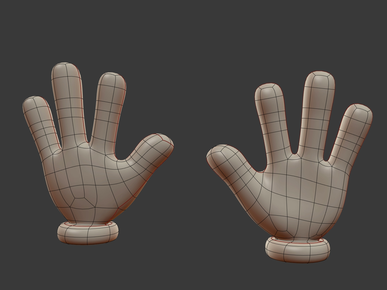3D cartoon hand model - TurboSquid 1409085