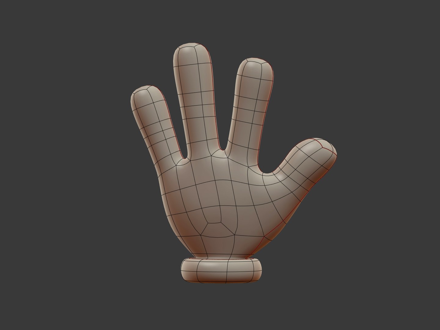 3D Cartoon Hand Model - TurboSquid 1409085
