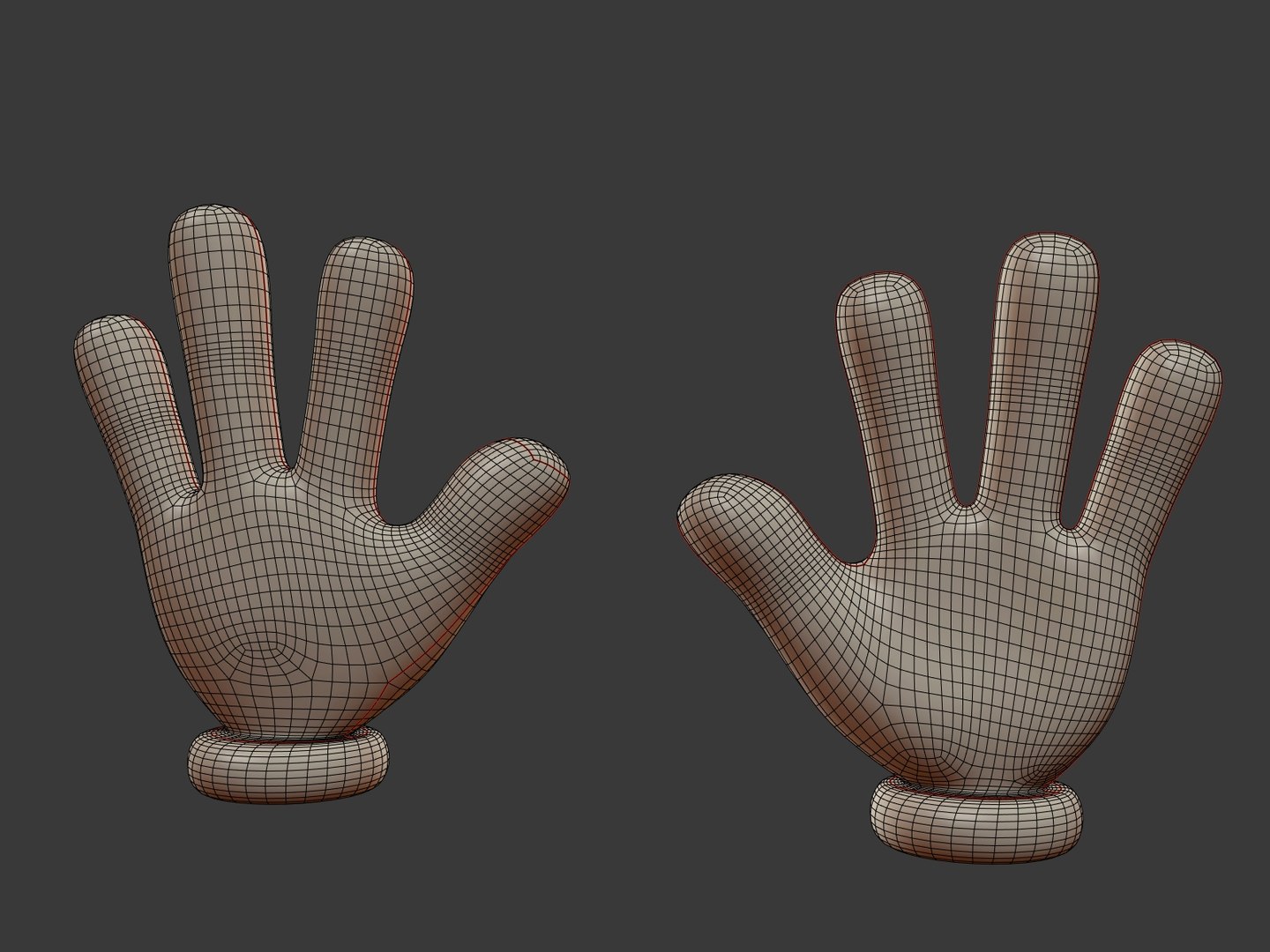 3D Cartoon Hand Model - TurboSquid 1409085