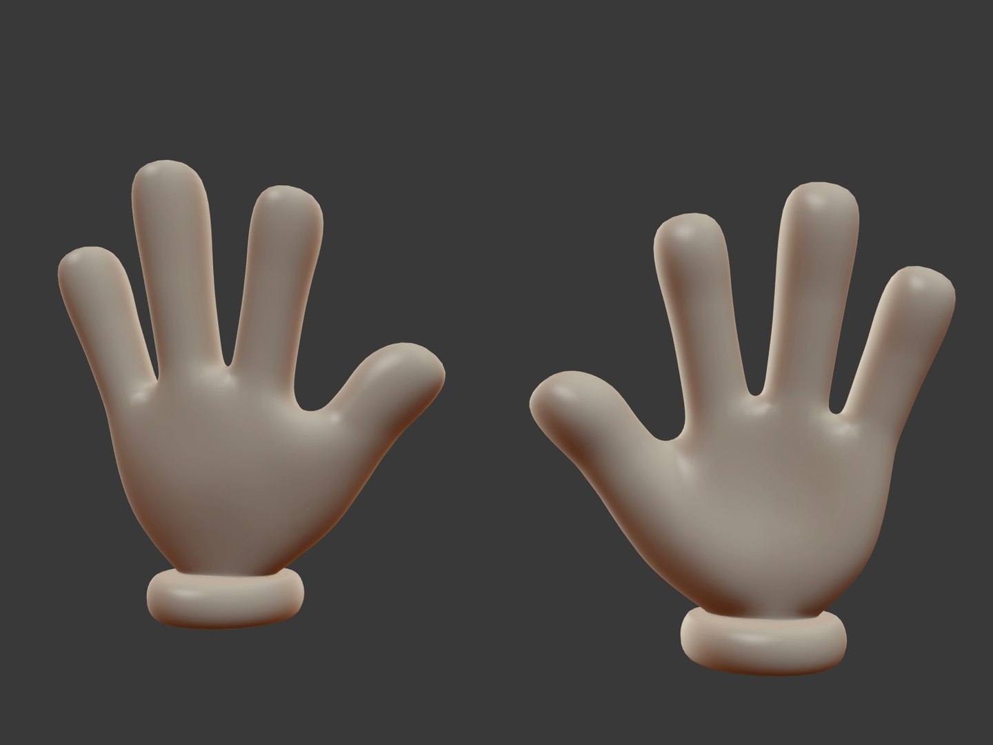 3D Cartoon Hand Model - TurboSquid 1409085