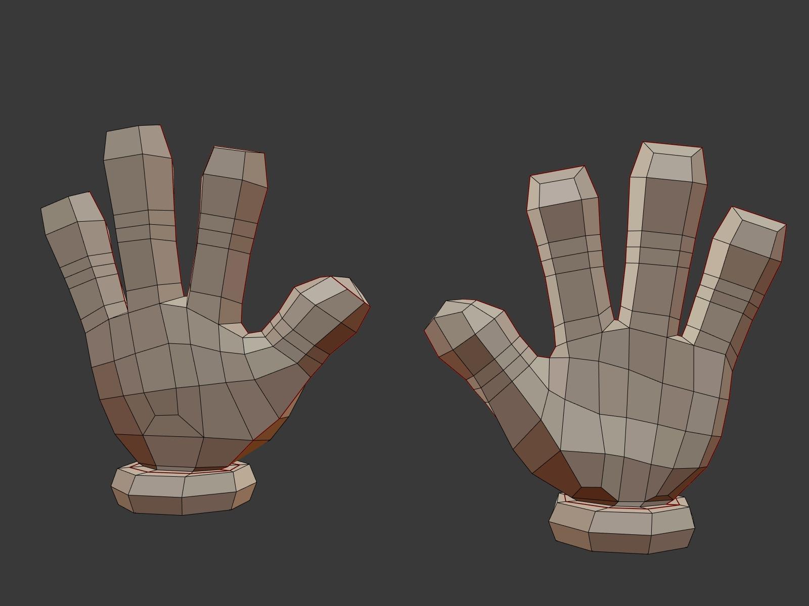 3D cartoon hand model - TurboSquid 1409085