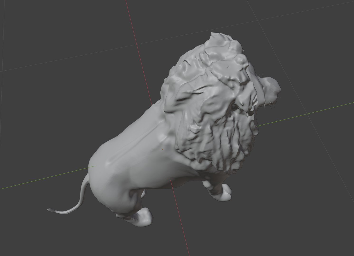 3D Lion Standing Model - TurboSquid 2261642
