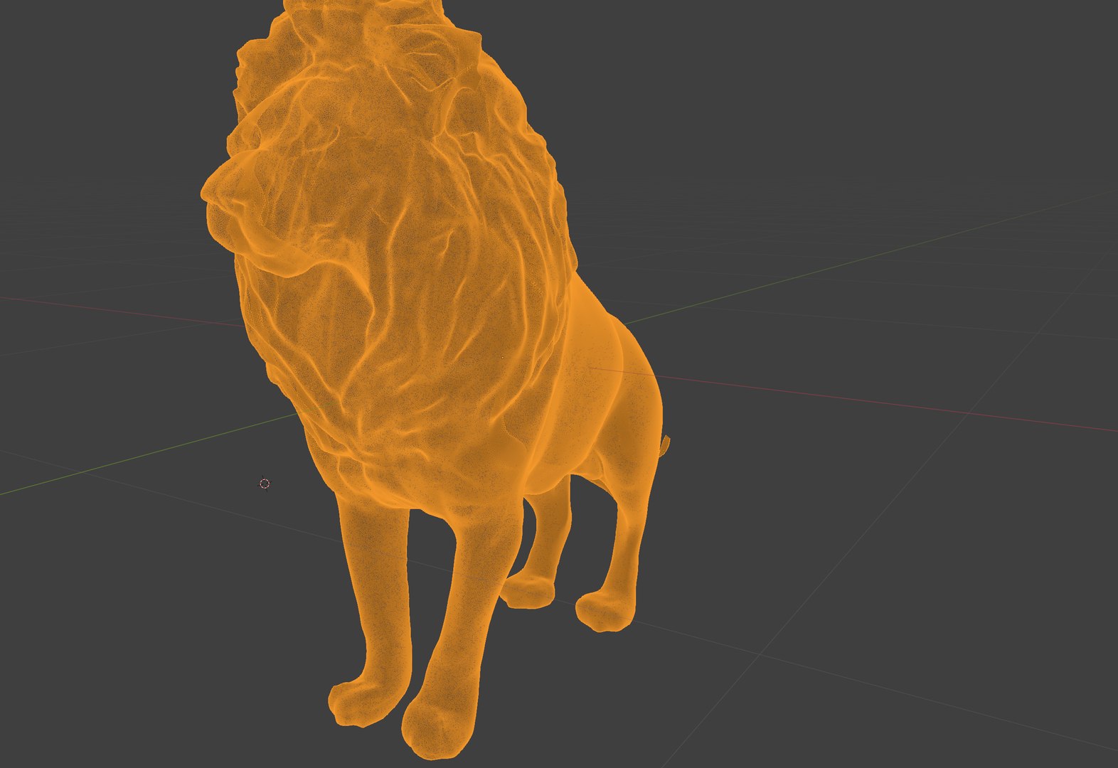 3D Lion Standing Model - TurboSquid 2261642