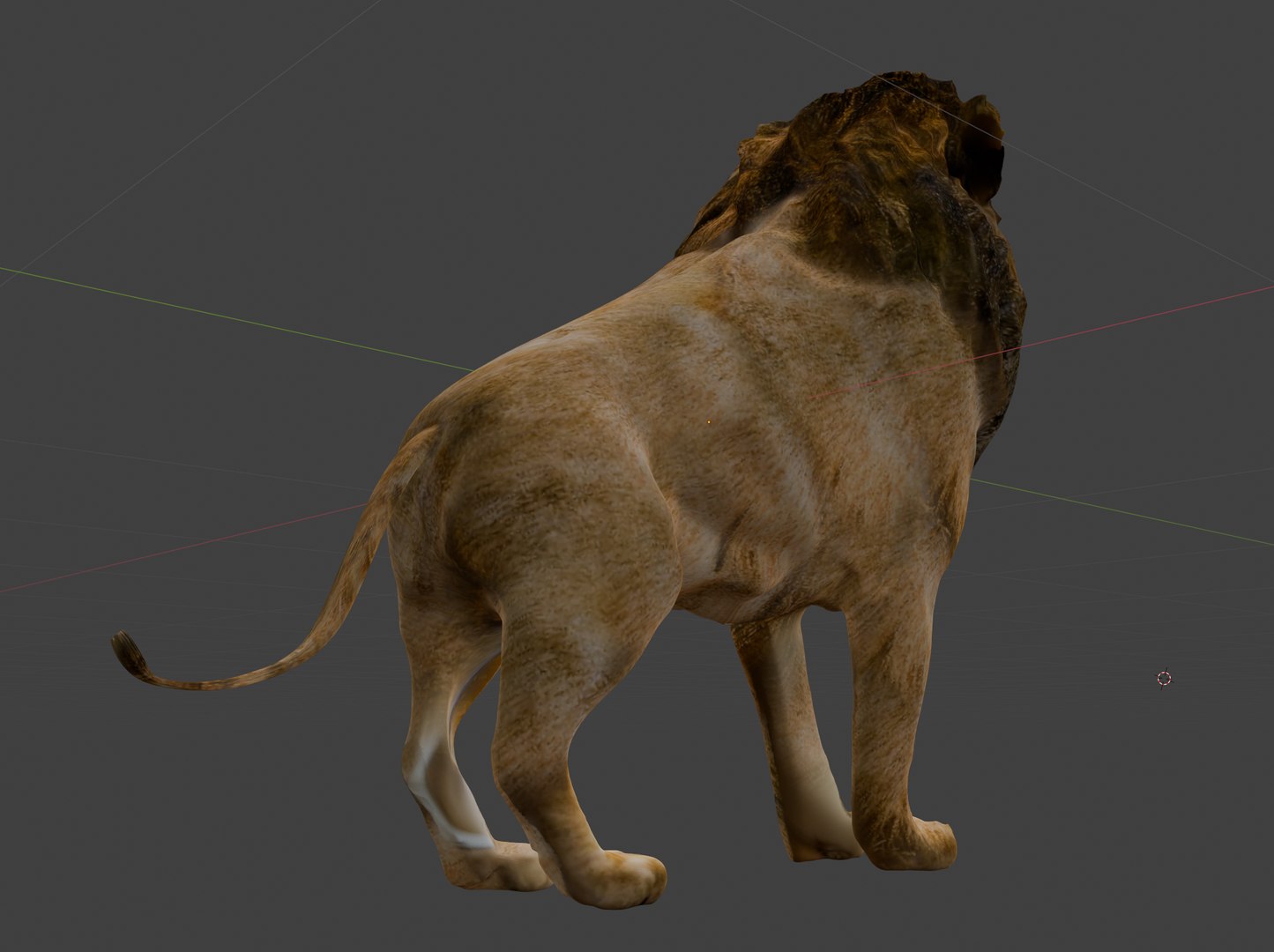 3D Lion Standing Model - TurboSquid 2261642