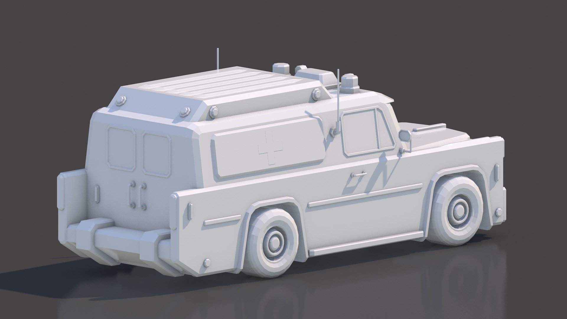 3D Cartoon 911 Ambulance - TurboSquid 2164360