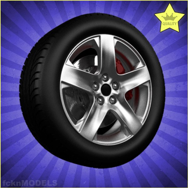 3d model car wheel