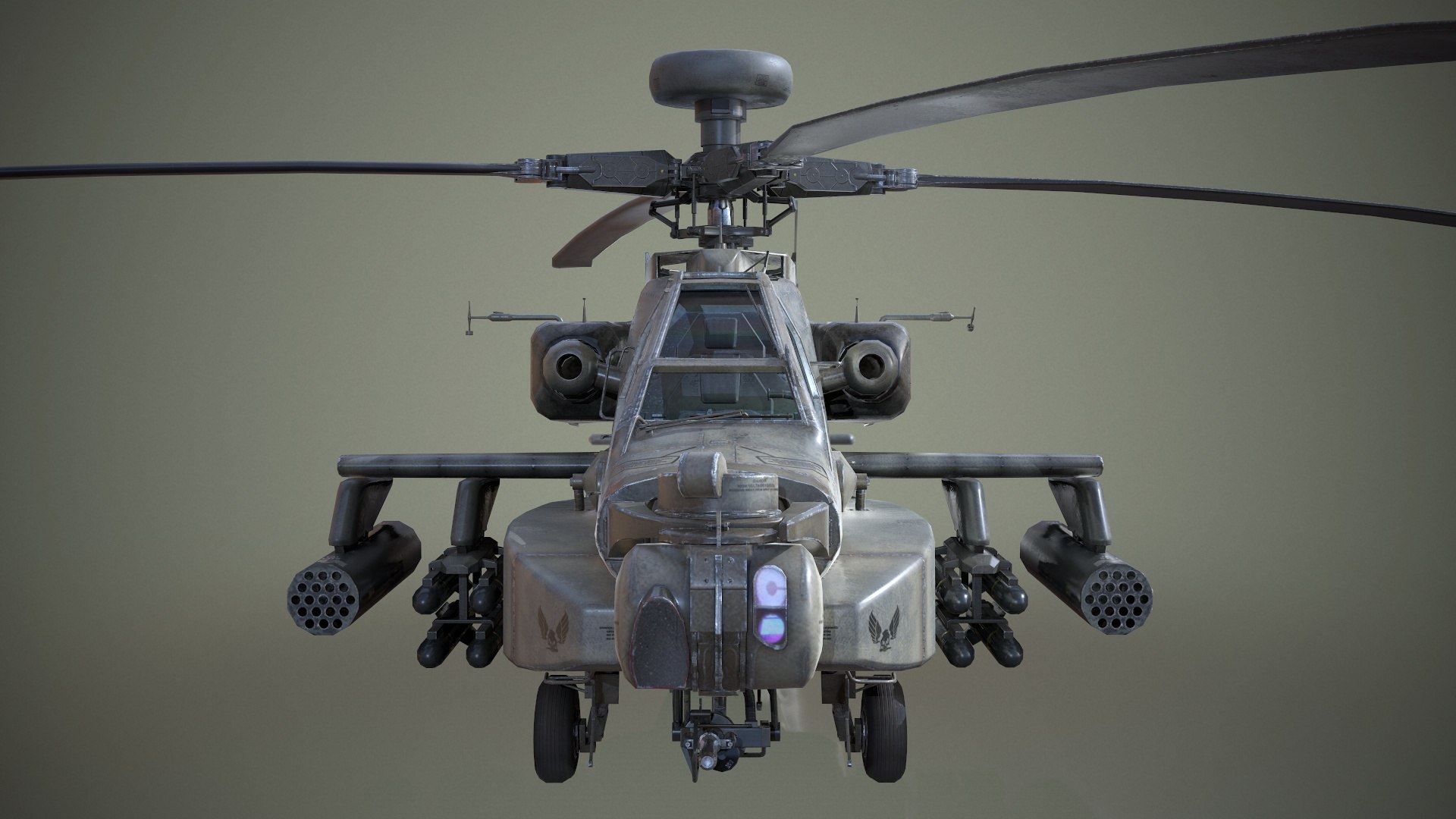 3D Ready Ah-64d Apache Longbow Model - TurboSquid 1391534