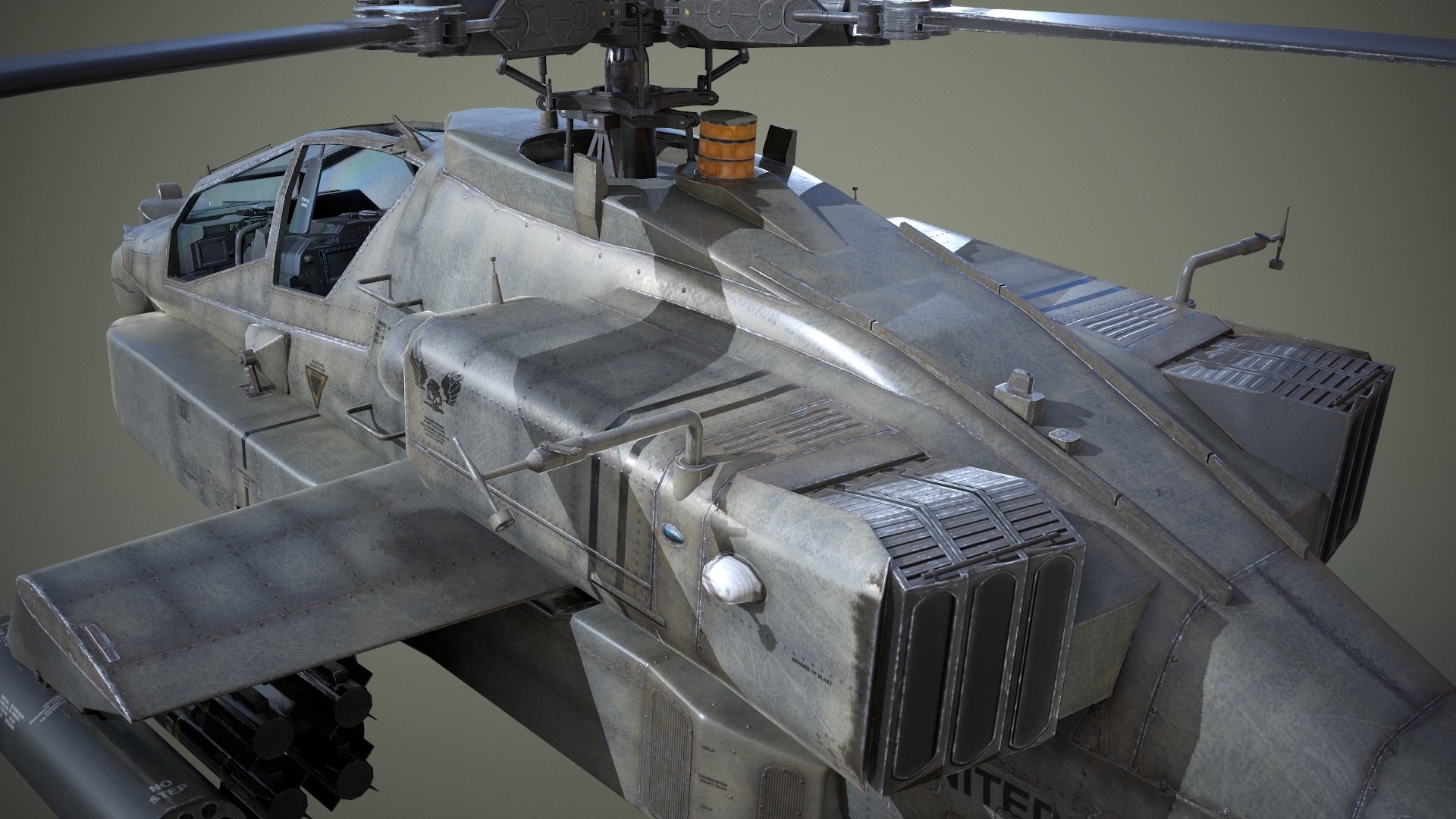 3D Ready Ah-64d Apache Longbow Model - TurboSquid 1391534
