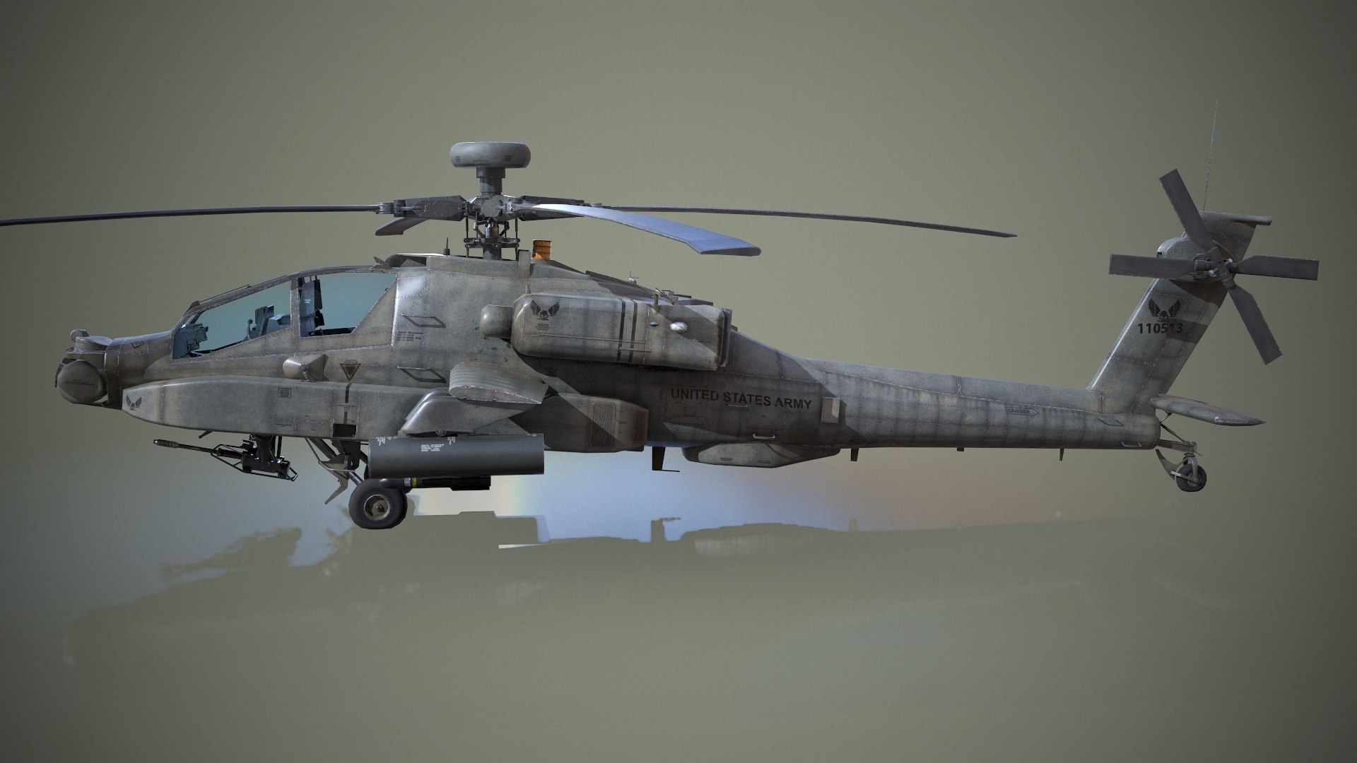 3D Ready Ah-64d Apache Longbow Model - TurboSquid 1391534