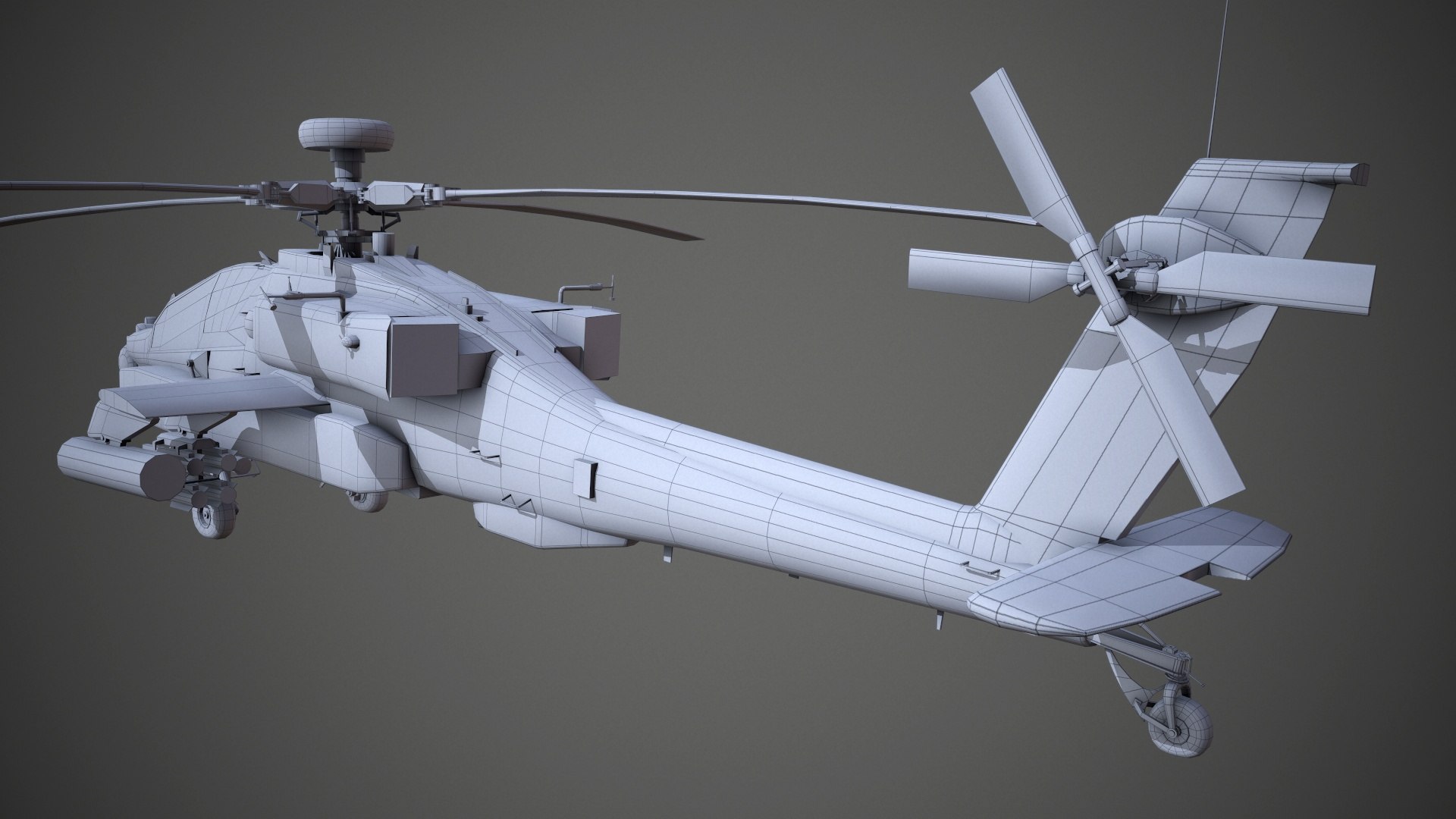 3D Ready Ah-64d Apache Longbow Model - TurboSquid 1391534