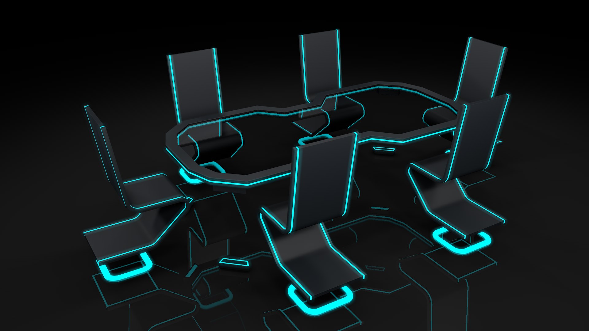 Sci Fi Office Furniture 3D - TurboSquid 2458998