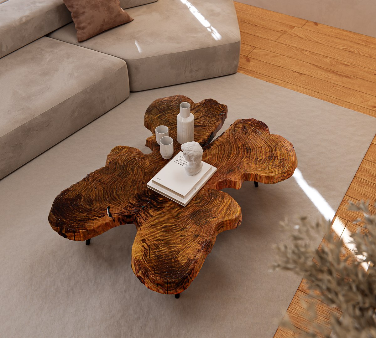 Wood Coffee Table 3D Model - TurboSquid 2233013