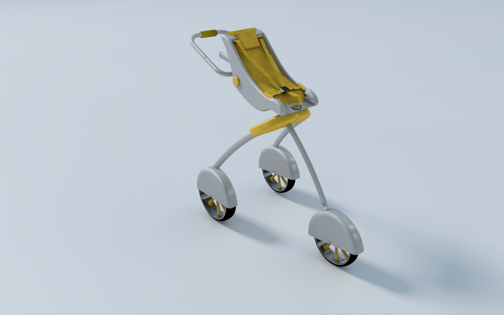 Baby Stroller 3d C4d