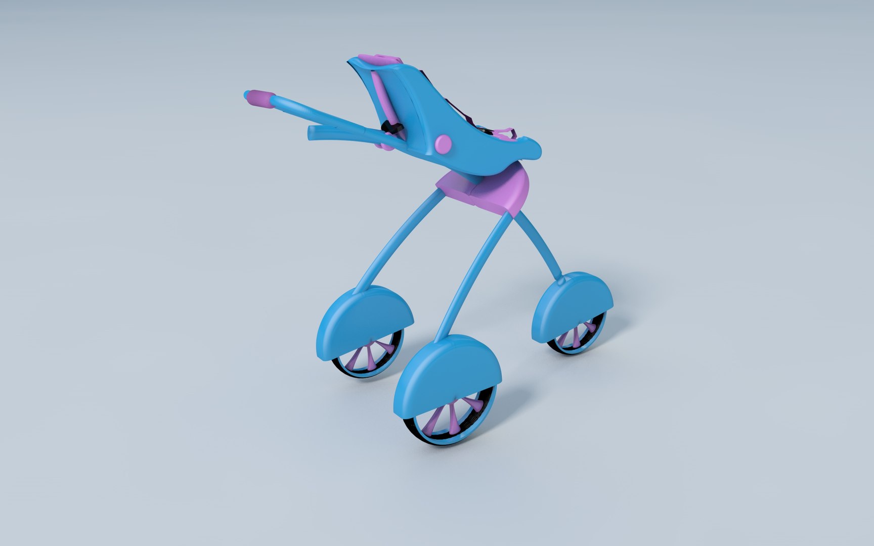 Baby Stroller 3d C4d