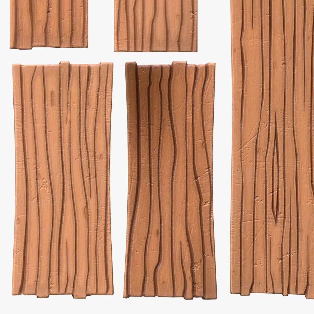 Stylized Wood Planks Model - TurboSquid 2122157
