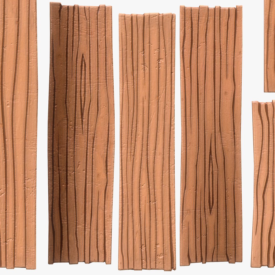 Stylized Wood Planks Model - TurboSquid 2122157