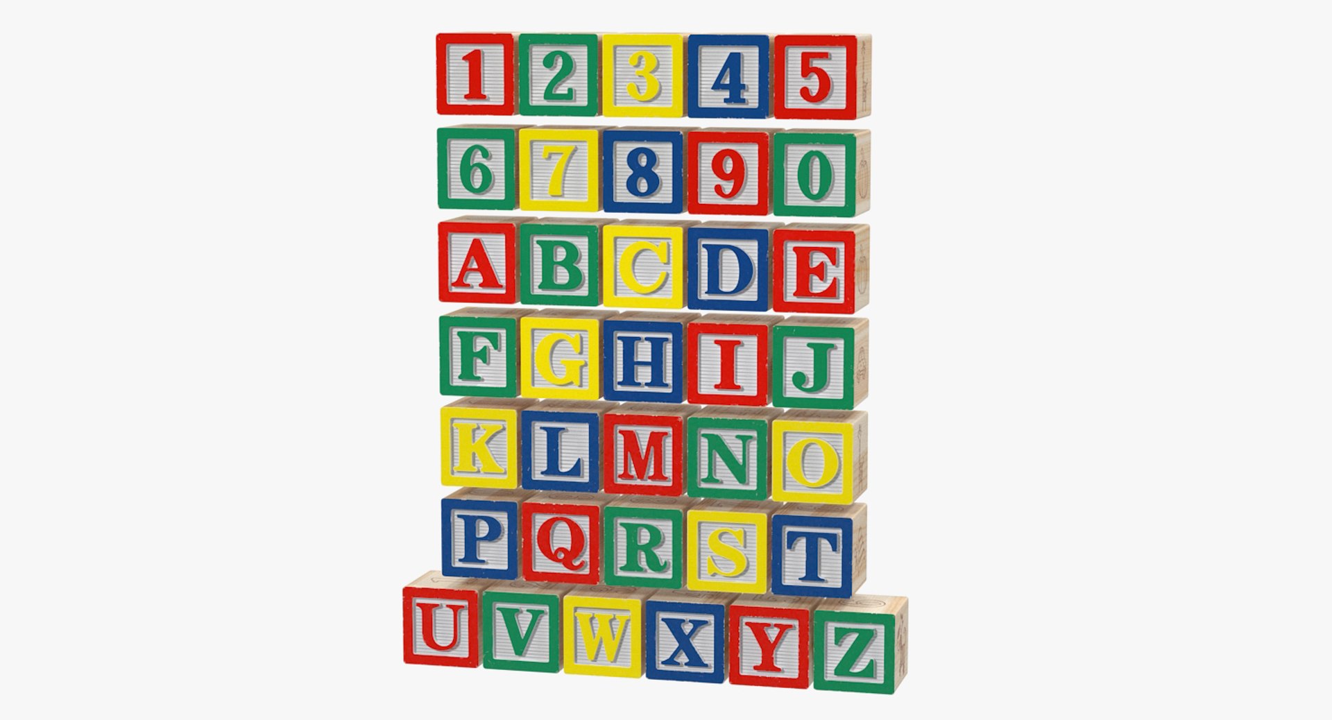 Wooden Alphabet Blocks Font