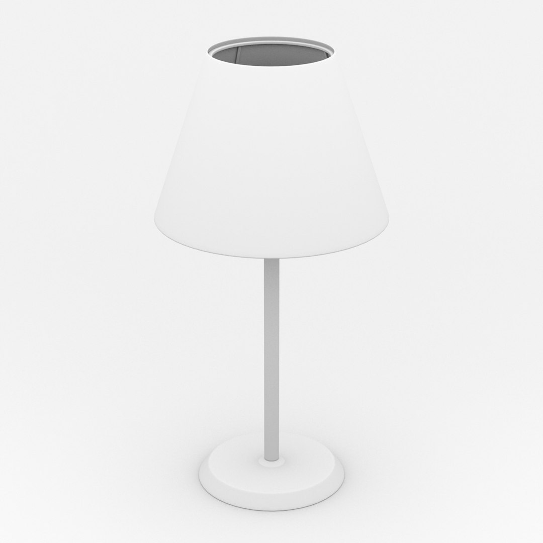 3D Cartoon Table Lamp Lighting - TurboSquid 1391083