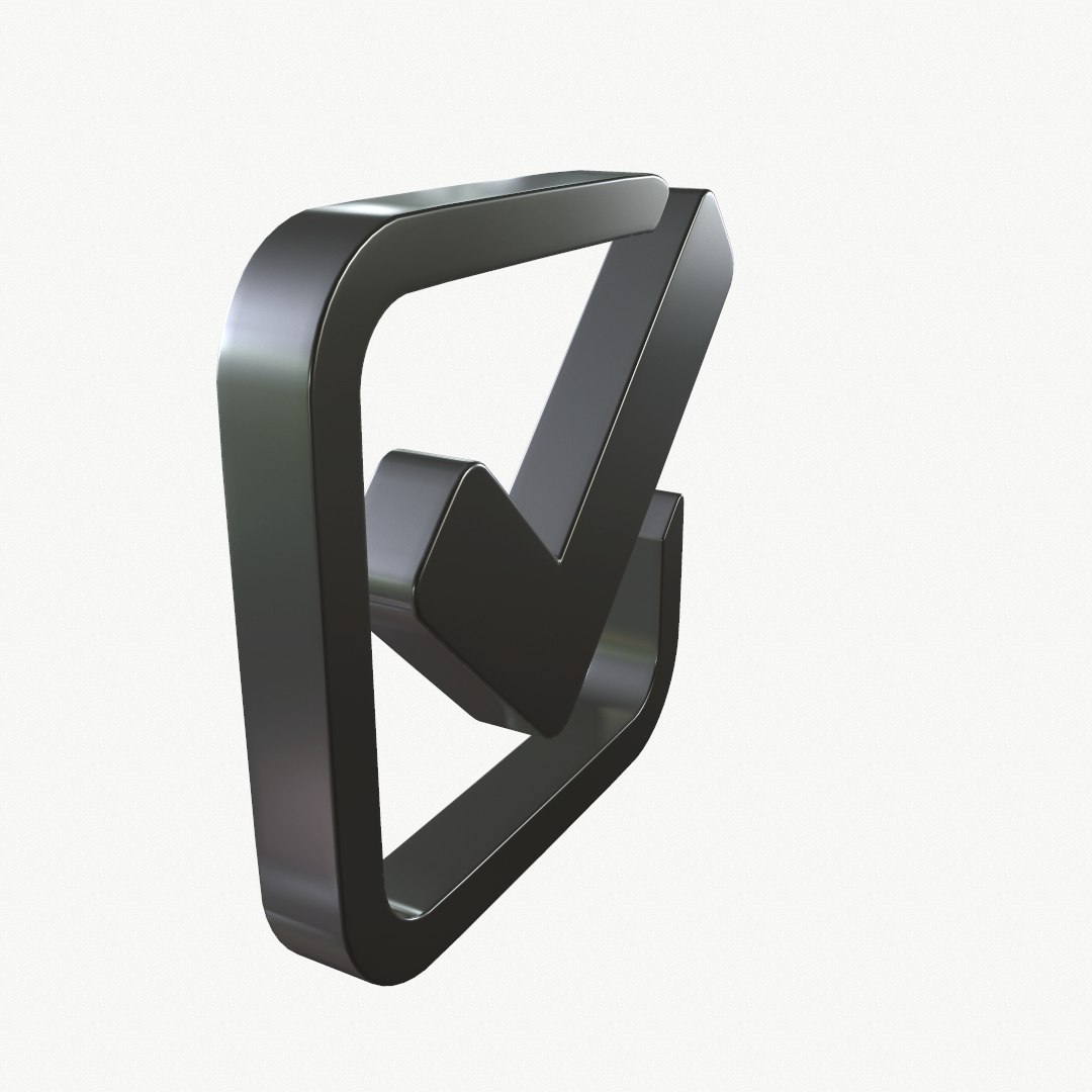 3D Check Symbol - TurboSquid 1193459