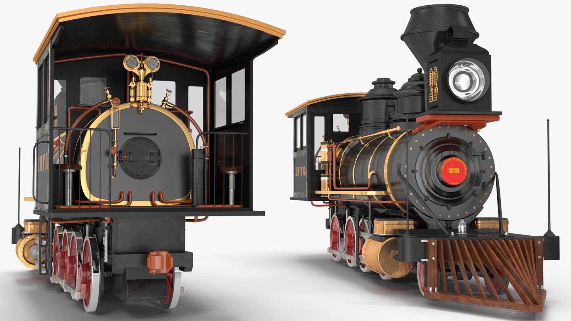 1860s Steam Locomotive 3D Model - TurboSquid 2148450