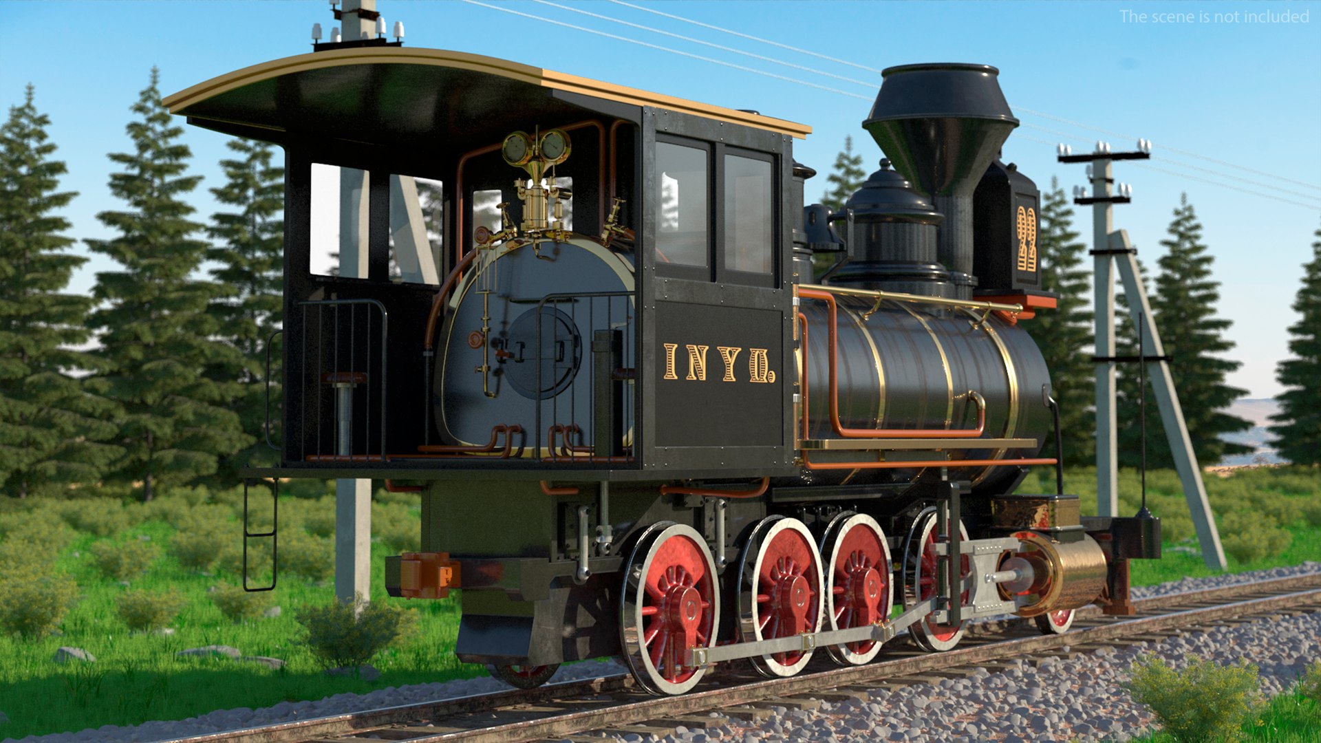 1860s Steam Locomotive 3D Model - TurboSquid 2148450