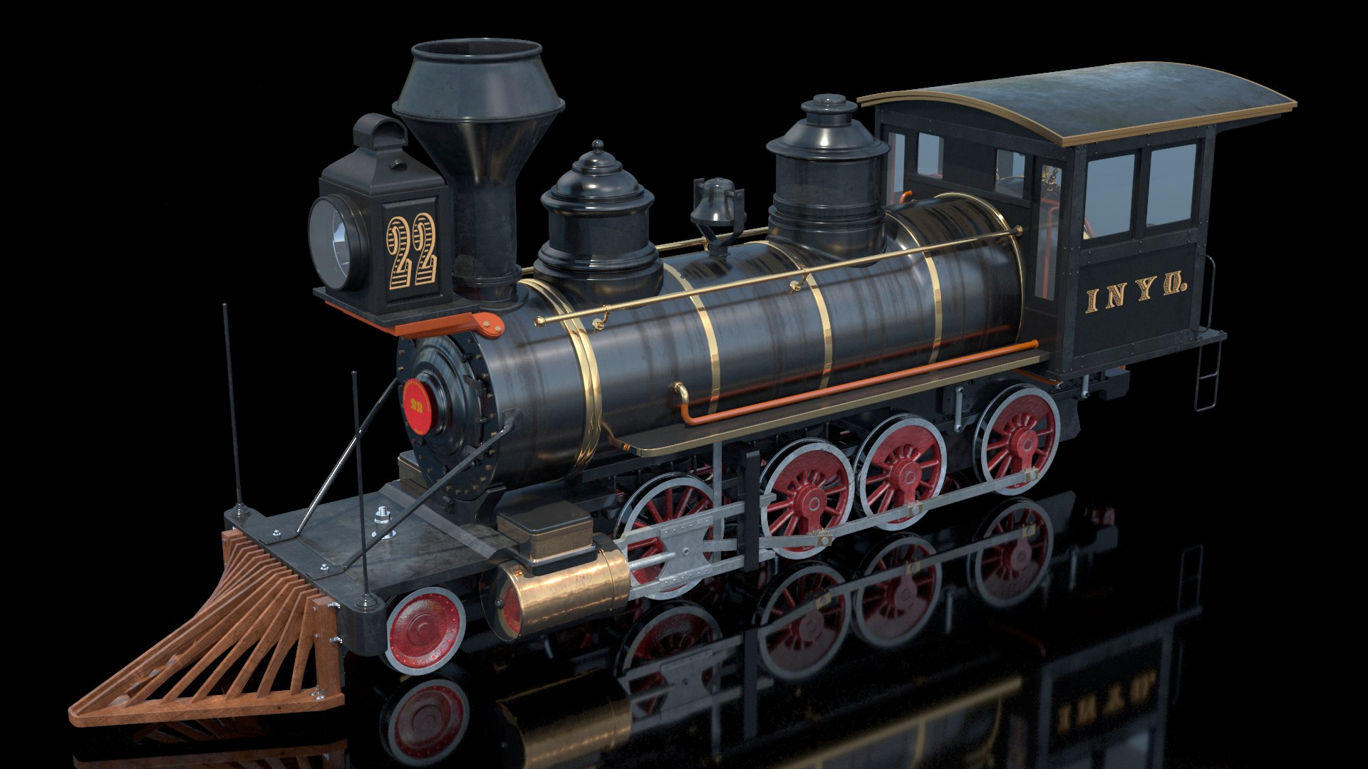 1860s Steam Locomotive 3D Model - TurboSquid 2148450