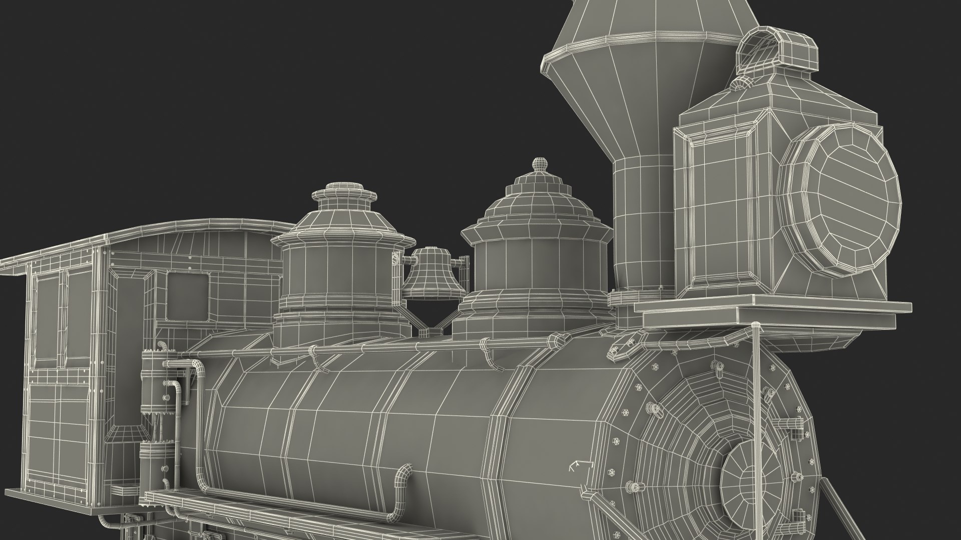 1860s Steam Locomotive 3D model - TurboSquid 2148450