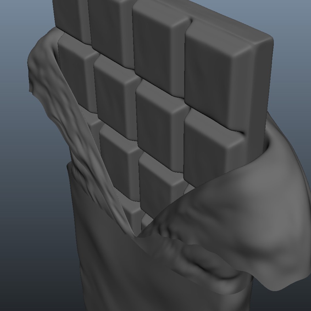 3d Model Chocolate Cartoonish Paper