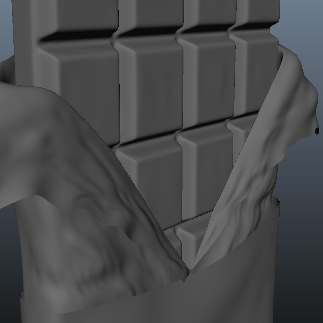3d Model Chocolate Cartoonish Paper