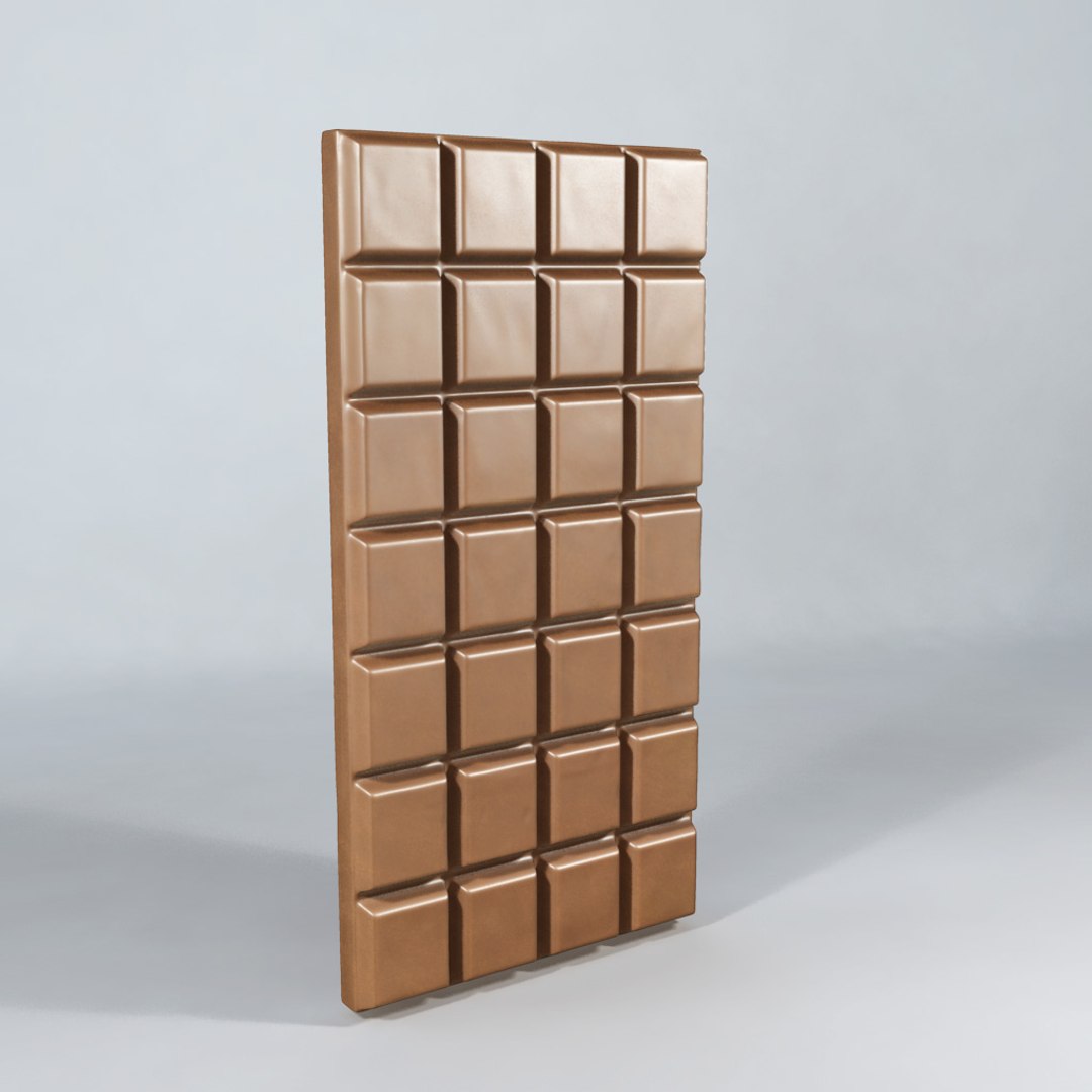 3d Model Chocolate Cartoonish Paper