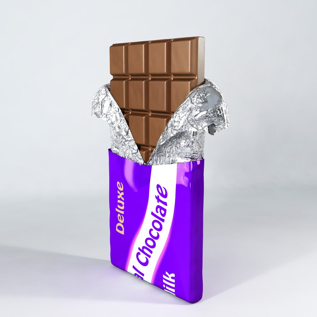 3d Model Chocolate Cartoonish Paper