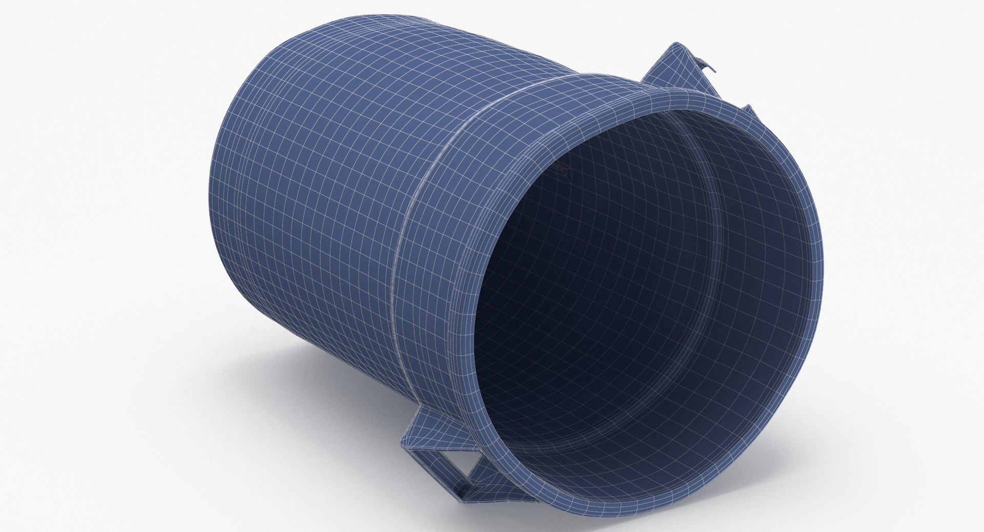 Garbage Canister Round Plastic Damaged 3D Model - TurboSquid 1874885