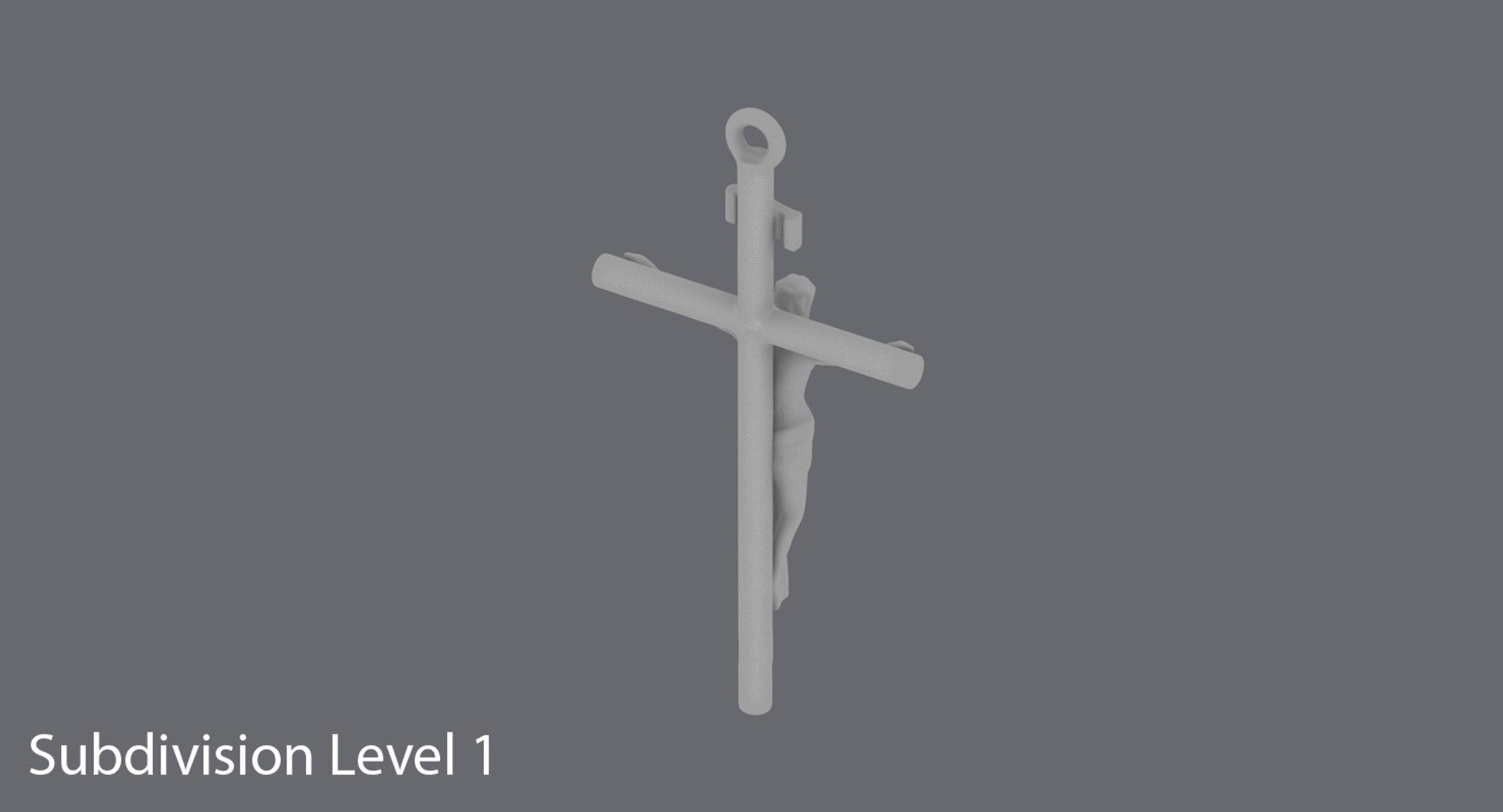 Crucifix Pendant 3d Model