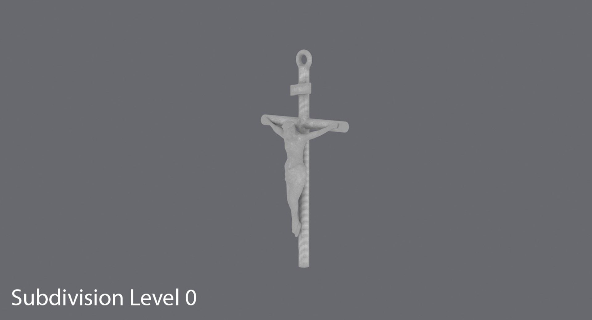 Crucifix Pendant 3d Model