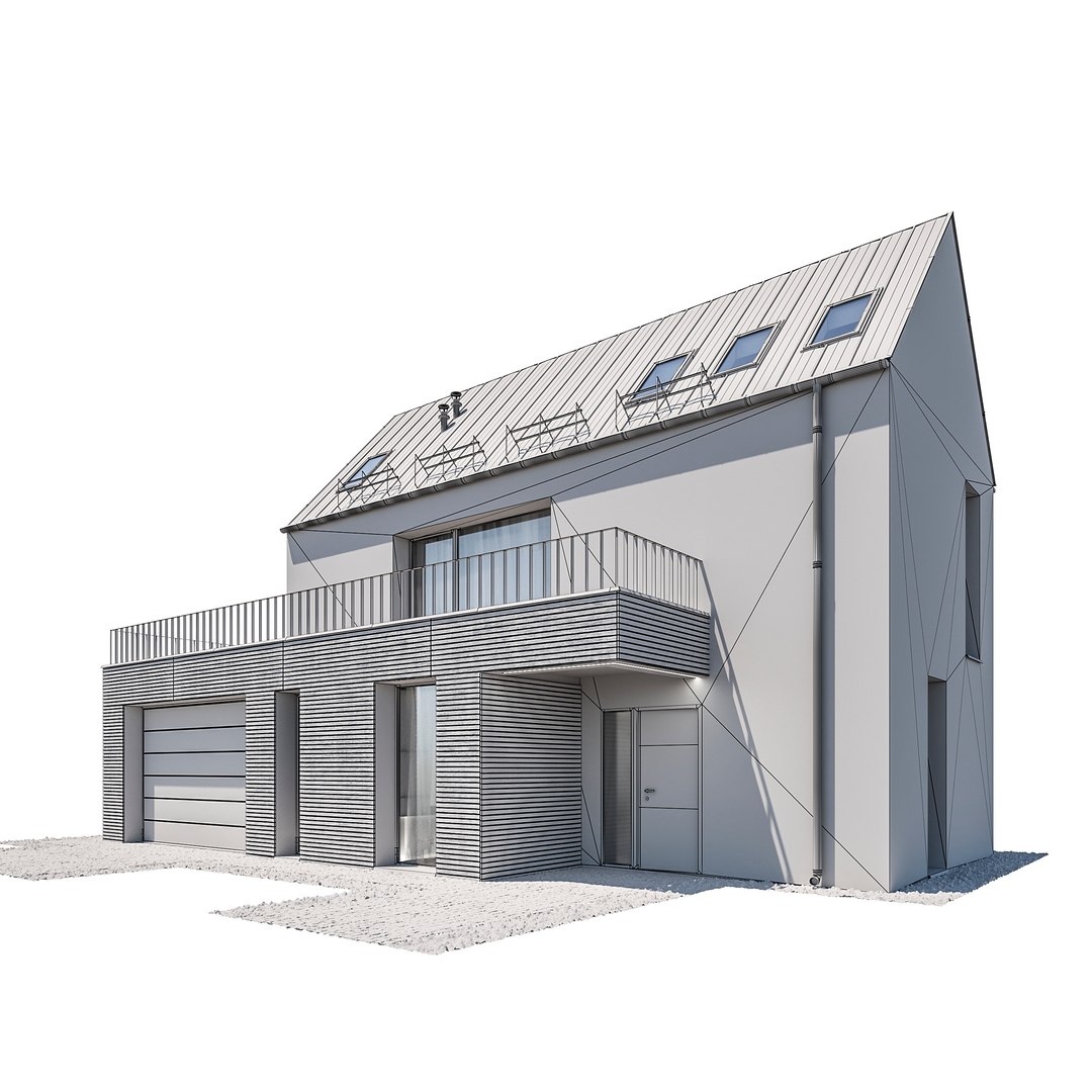 Modern House 13 At Night Model - TurboSquid 1903939