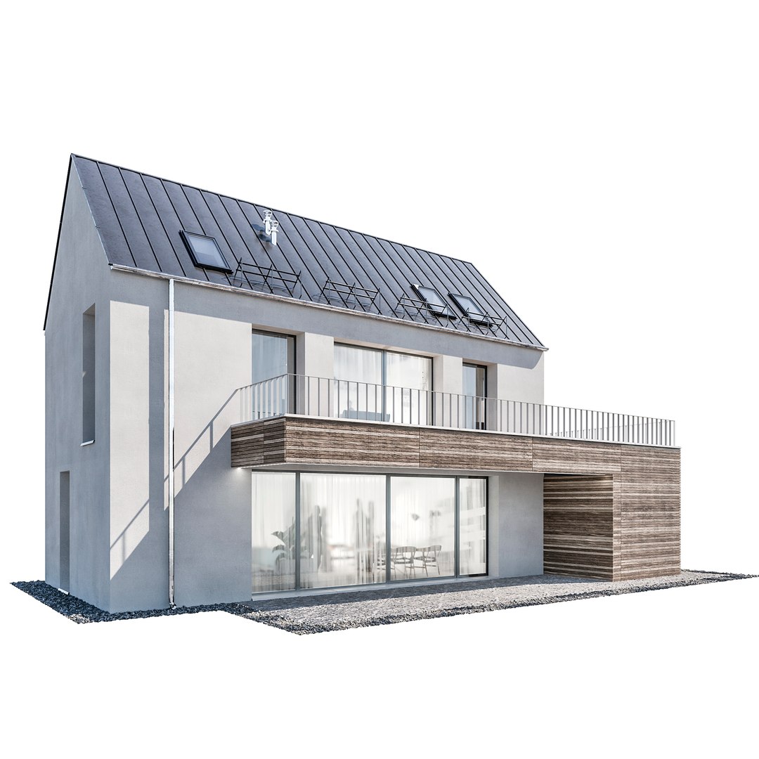 Modern House 13 At Night Model - TurboSquid 1903939