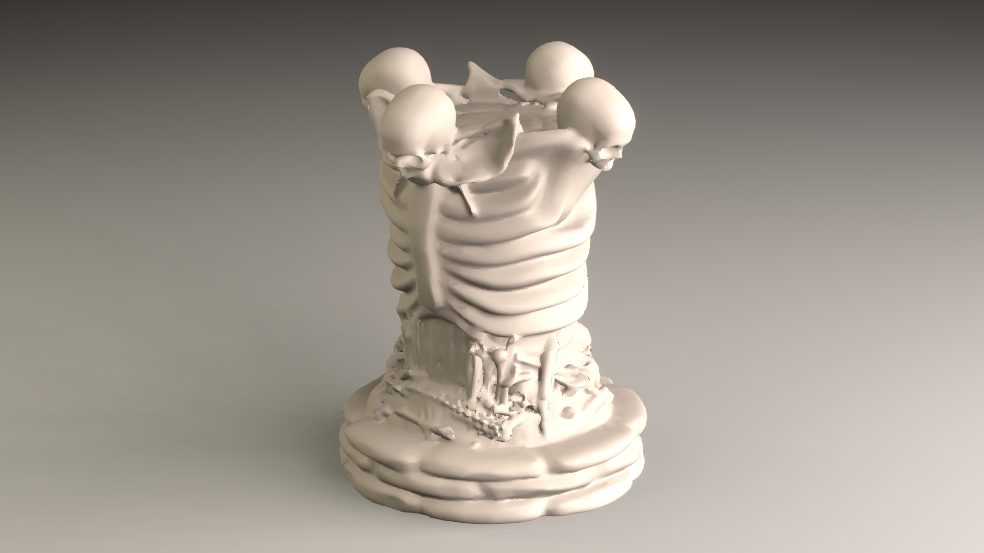 3D Skull Chess Complete Set Model - TurboSquid 1973200