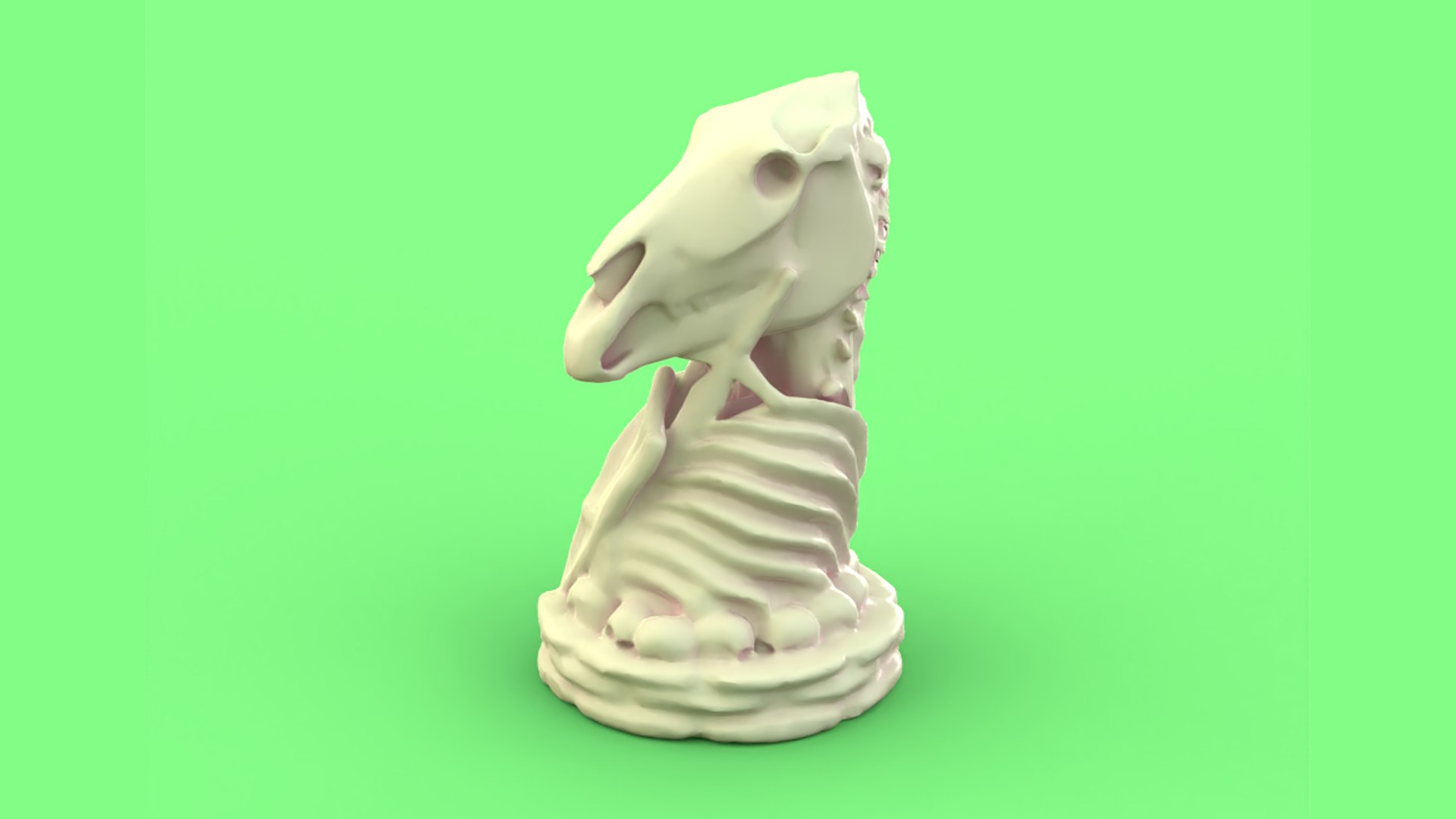 3D Skull Chess Complete Set Model - TurboSquid 1973200
