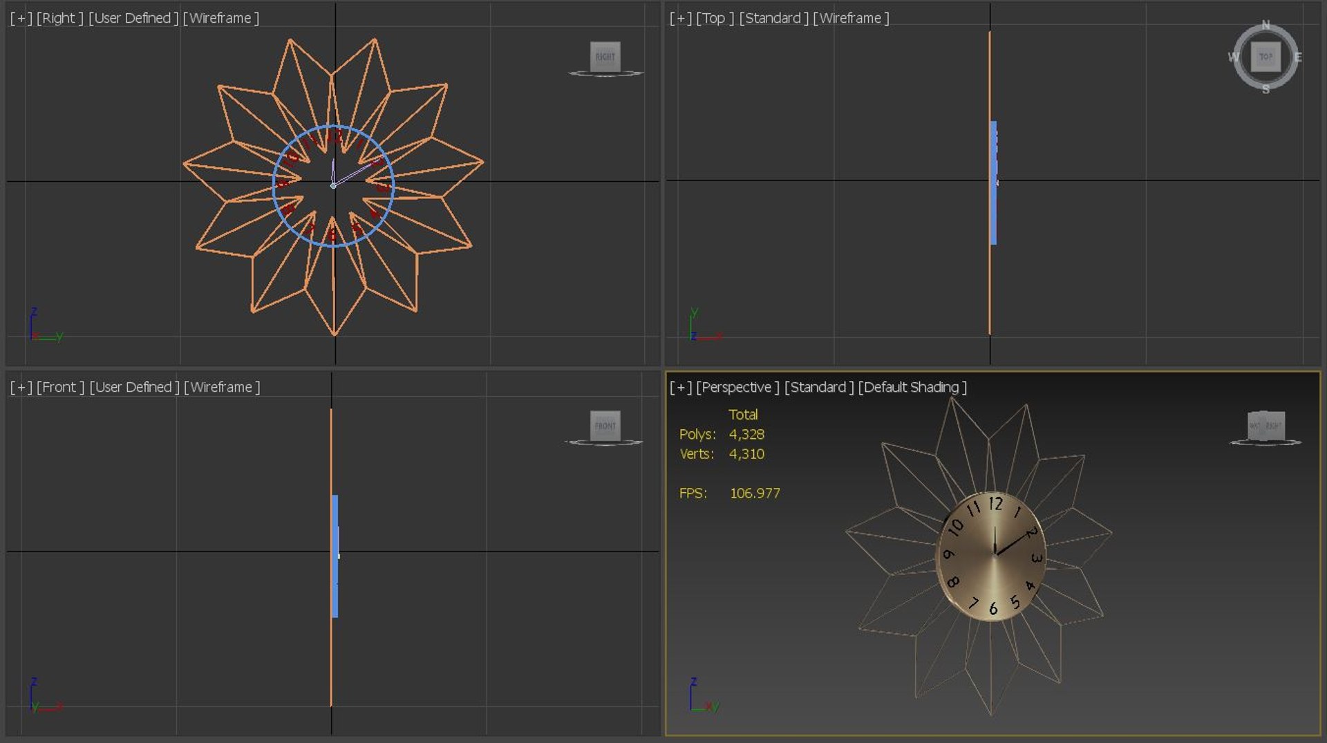 3D Wall Clock 1 Model - TurboSquid 1473489